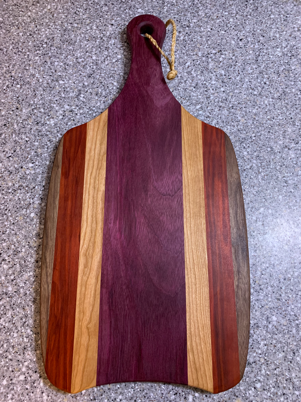 Handcrafted Exotic Wood Cutting Board - Old Crow Custom Woodworks