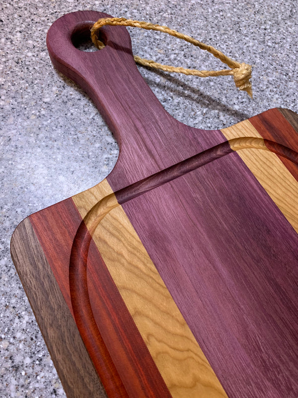 Handcrafted Exotic Wood Cutting Board - Old Crow Custom Woodworks
